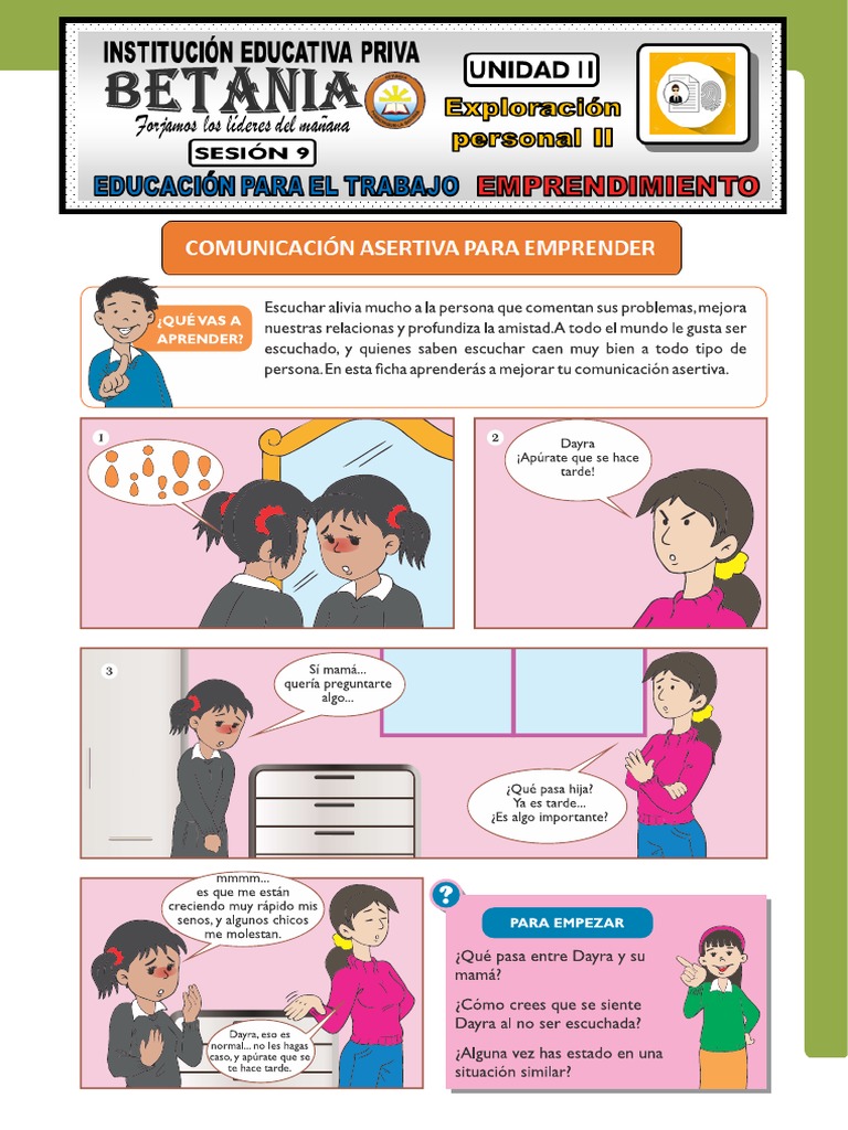 9° Sesión Comunicación Asertiva | PDF