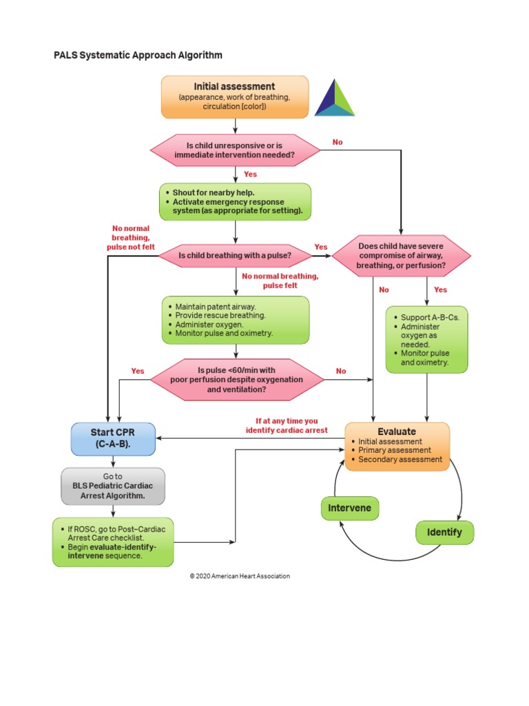 Algorithm-PALS Ped Systematic Approach 200615 | PDF | Cardiac Arrest ... Algorithm-PALS Ped Systematic Approach 200615 | PDF | Cardiac Arrest ...