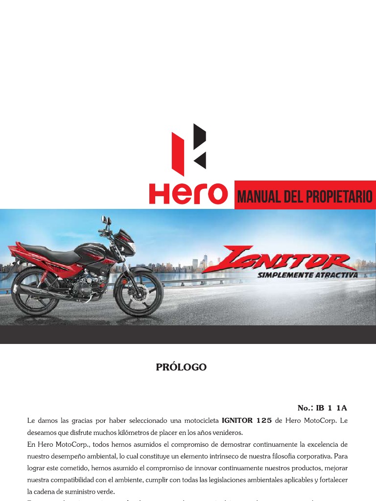 Mantenimiento y Especificaciones Ignitor 125 | PDF | Carburador | Máquinas