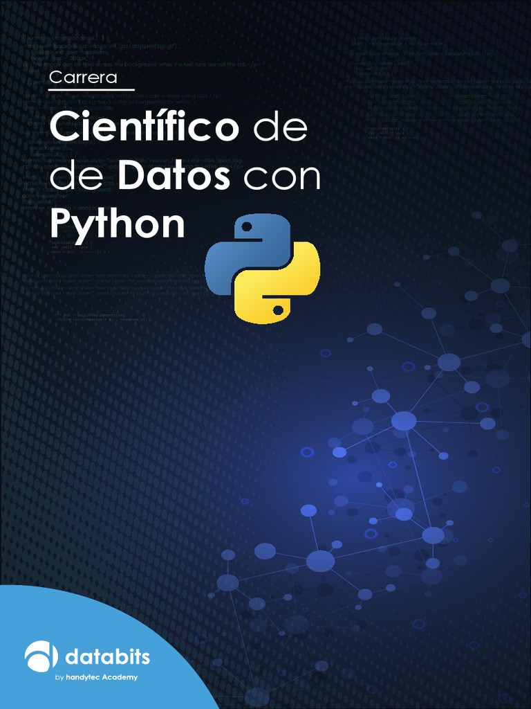 Brochure Científico de Datos Con Python | PDF | Aprendizaje automático | Red neuronal artificial