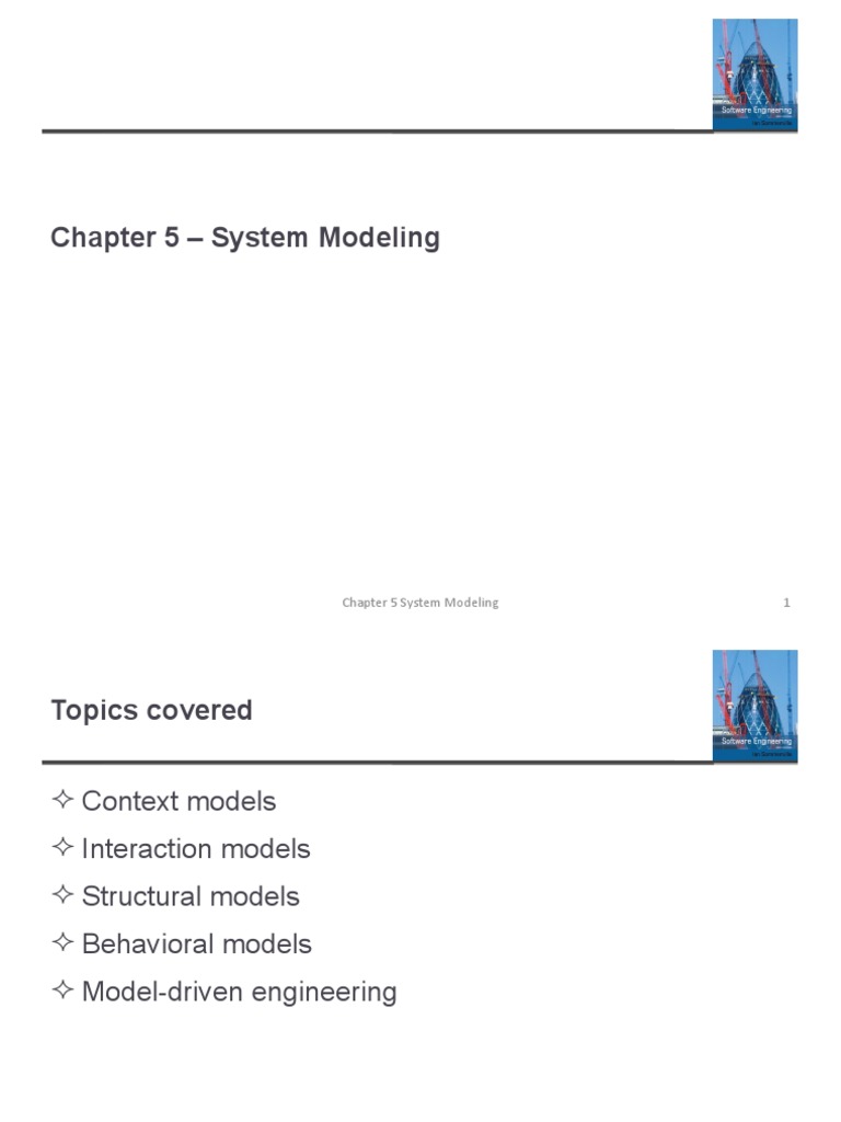 Chapter 5 System Modeling 1 | PDF | Class (Computer Programming) | System