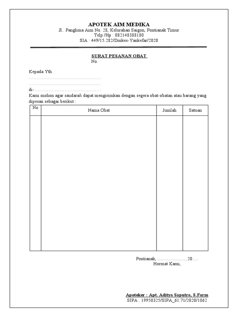 SP Biasa Dan Oot Apotek Aim | PDF | Pengelolaan Keuangan & Uang | Kesehatan Holistik