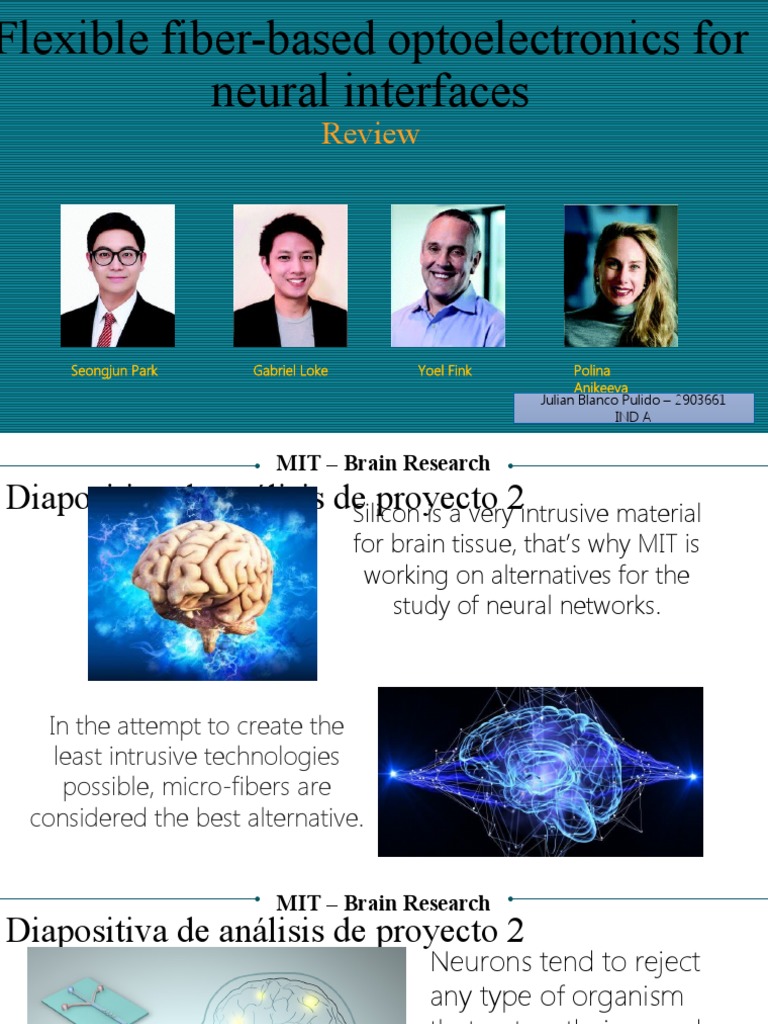 Flexible Fiber-Based Optoelectronics For Neural Interfaces | PDF ...