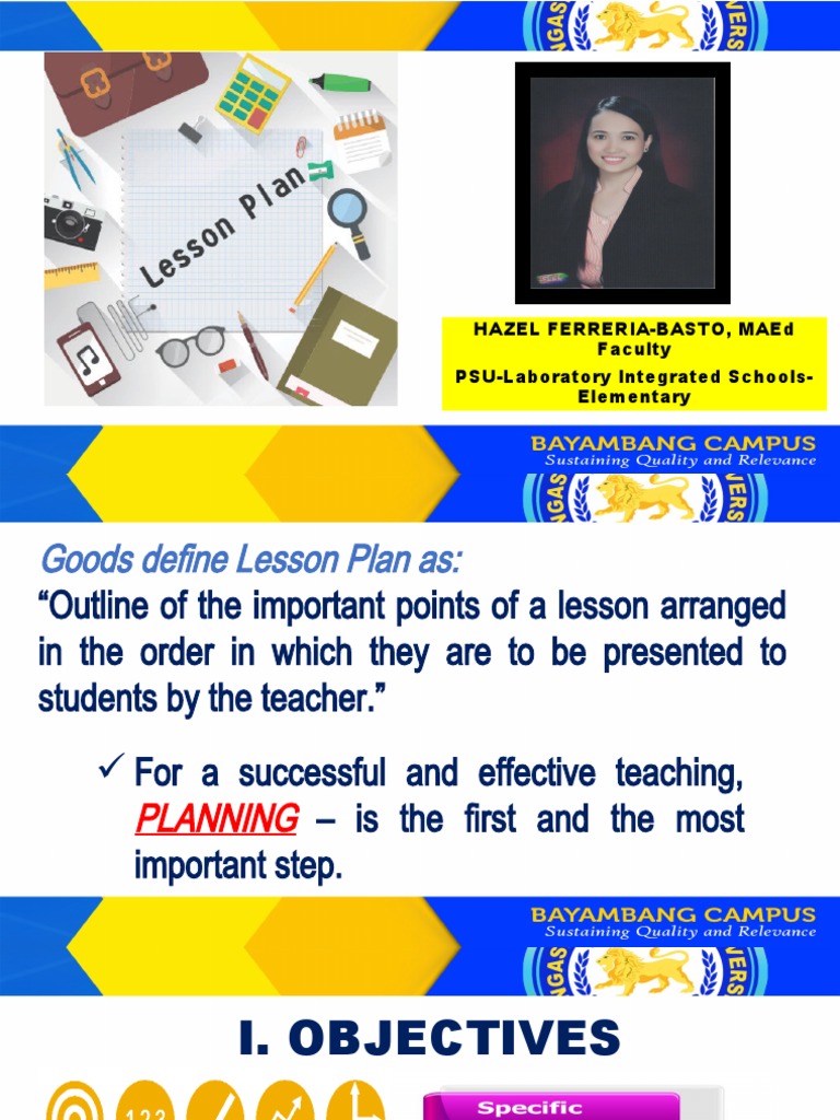 Hazel Ferreria-Basto, Maed Faculty PSU-Laboratory Integrated Schools-Elementary | PDF | Lesson ...