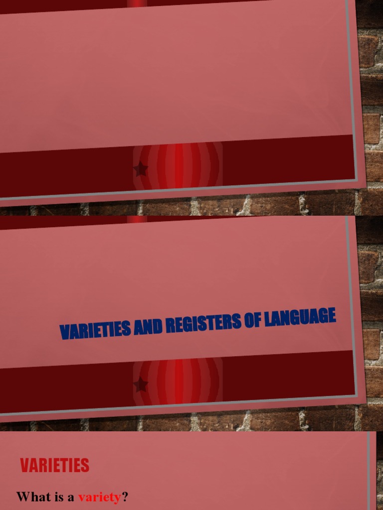 Chapter IIIA Registers | PDF | Dialect | English Language