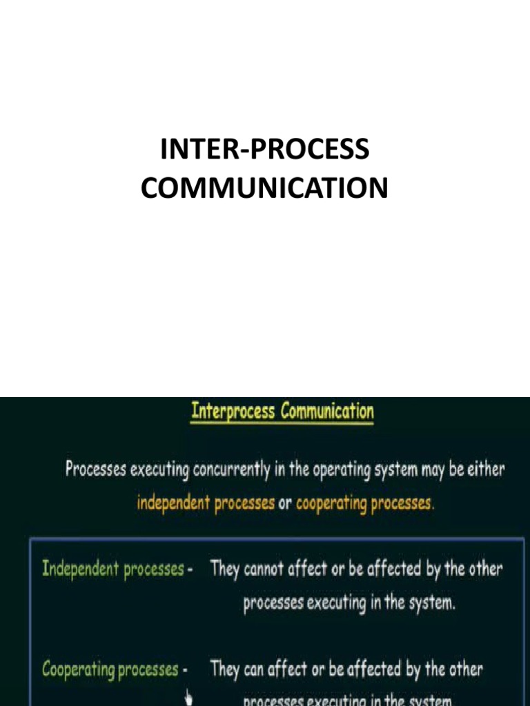 Inter-Process Communication | PDF | Mail | Queue (Abstract Data Type)