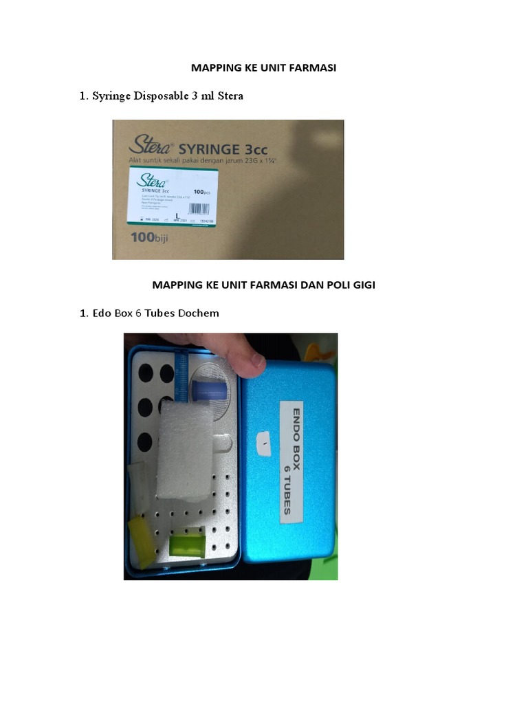Mapping Farmasi Dan Poli Gigi | PDF