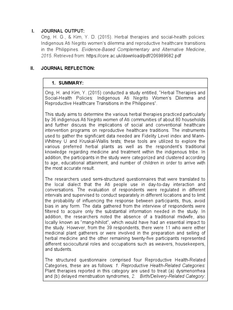 Retrieved From:: Journal Output | Download Free PDF | Alternative ...