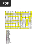 Sopa de Letras de Clases de Suelos | PDF
