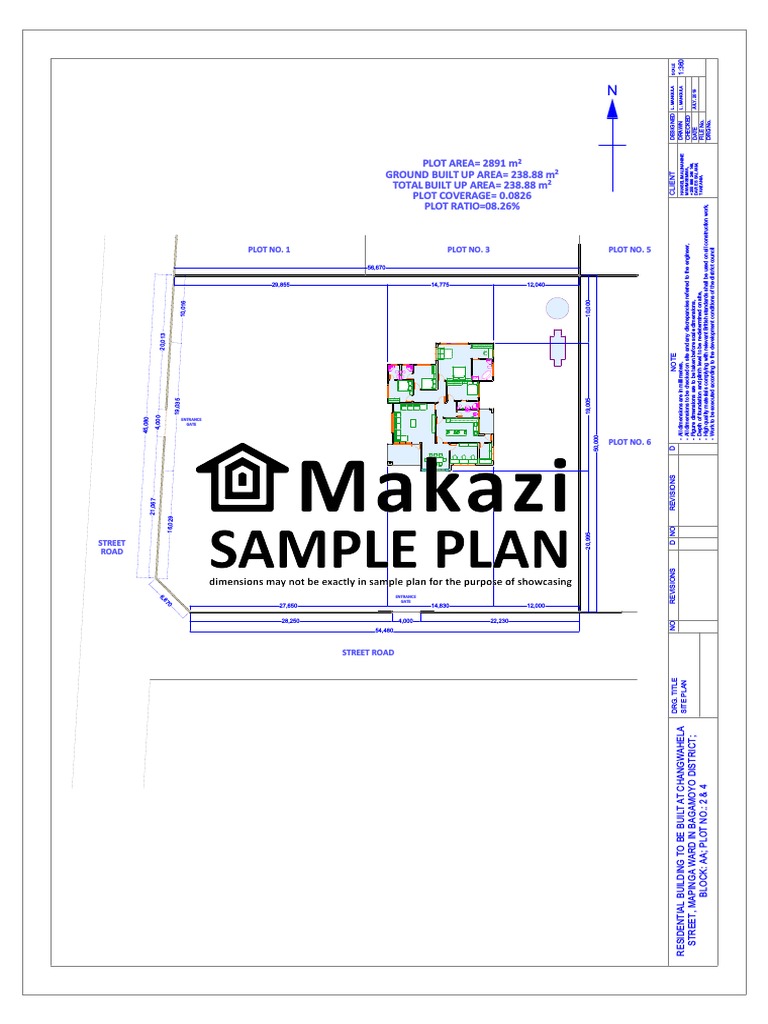 Residential Building Plan - Bagamoyo | PDF | Engineering | Economic Sectors