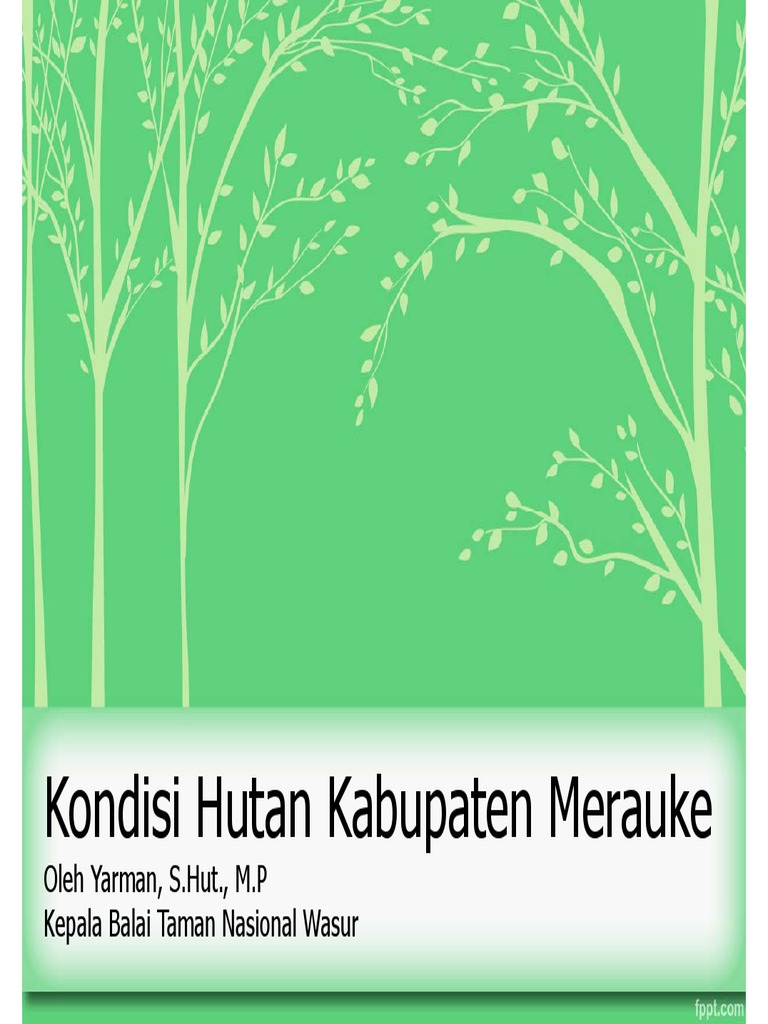 Kondisi Hutan dan Taman Nasional Wasur | PDF