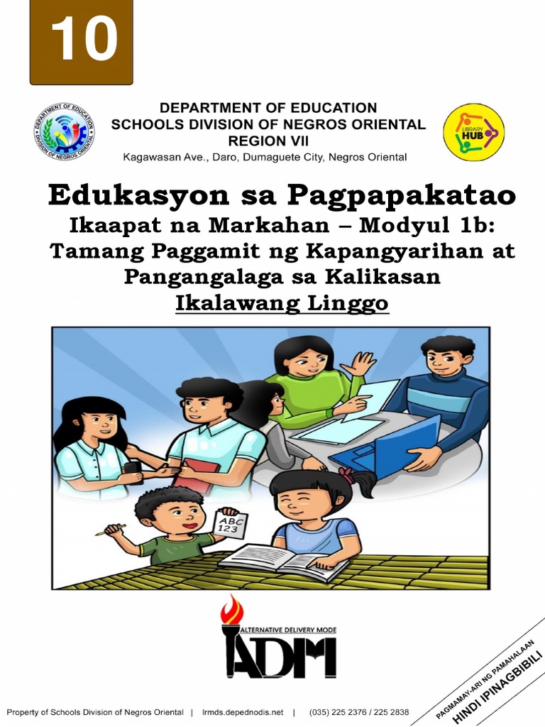 Adm Esp10 Wk-02 q4 Module-1b | PDF