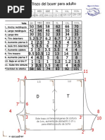 Tabla de Tallas de Playeras | PDF