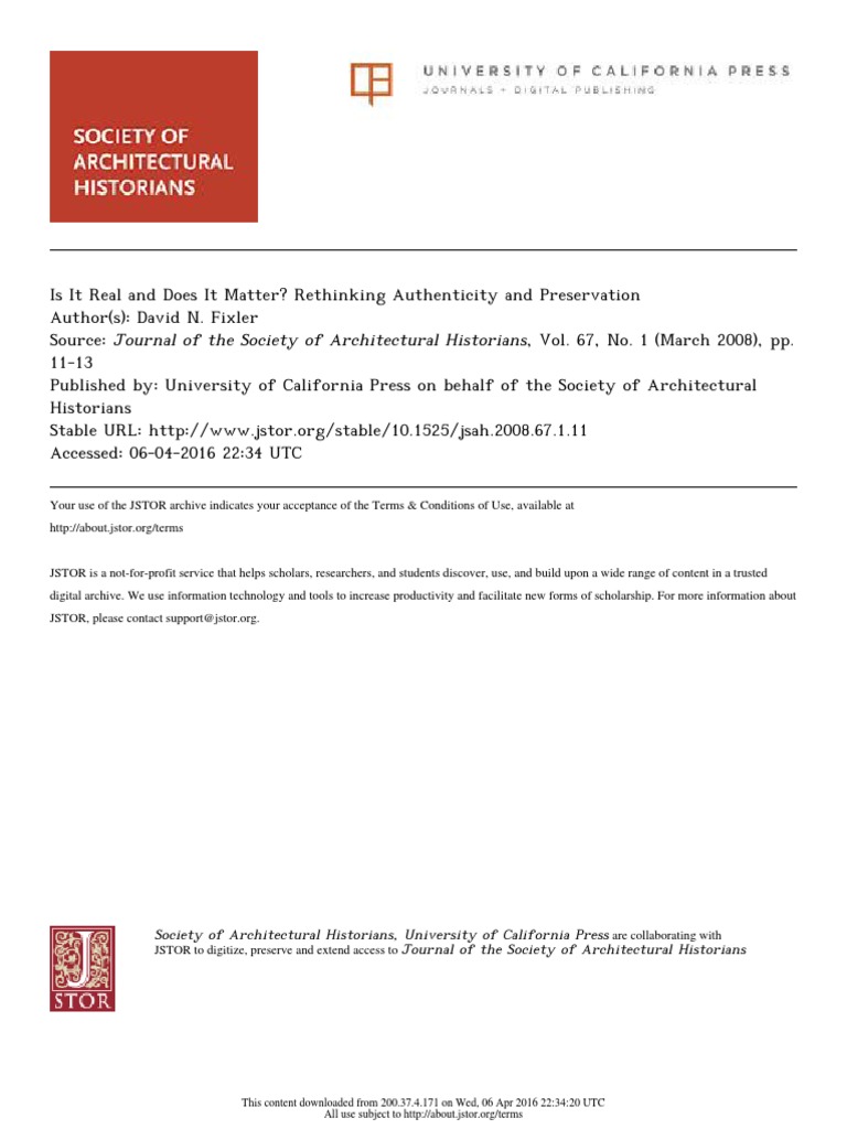 Is It Real and Does It Matter - David Fixler - 2008 | PDF | Reality ...