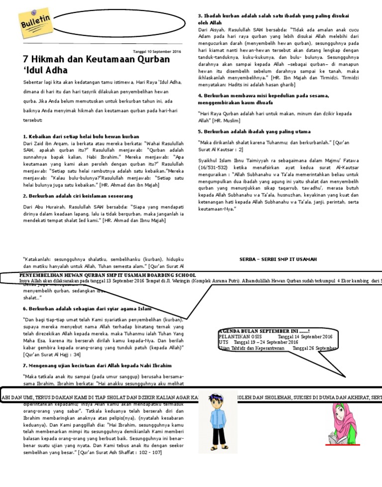 Hikmah Dan Keutamaan Qurban | PDF