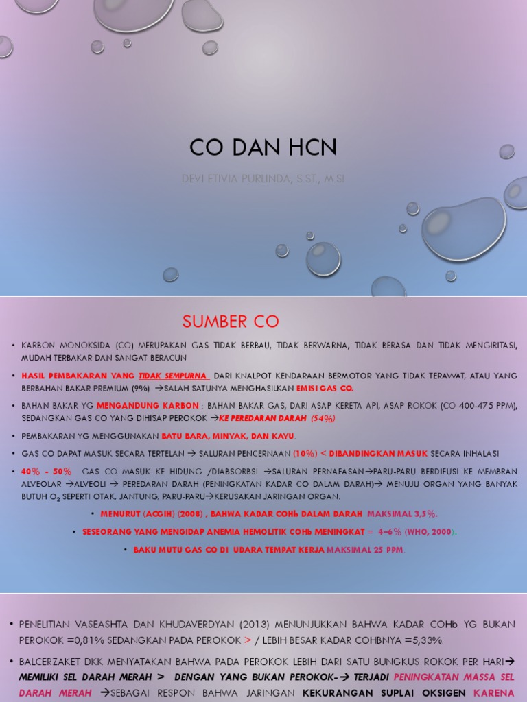 Mekanisme Toksisitas Co Dan HCN Yes | PDF