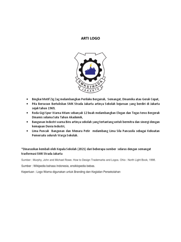 Arti dan Makna Logo SMK Strada Jakarta | PDF | Perjalanan | Seni