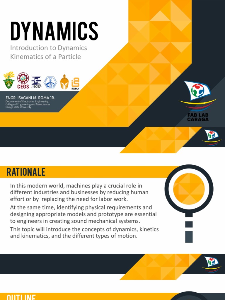 Dynamics: Introduction To Dynamics Kinematics of A Particle | PDF ...