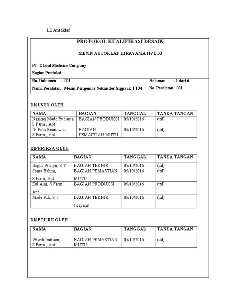 Kualifikasi (DQ-OQ-IQ-PQ) | PDF