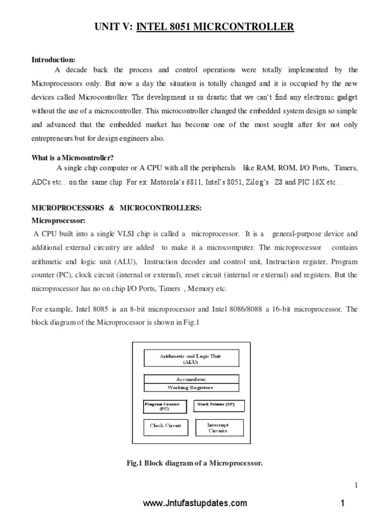 MP-MC R16 - Unit-5 | PDF | Microcontroller | Microprocessor