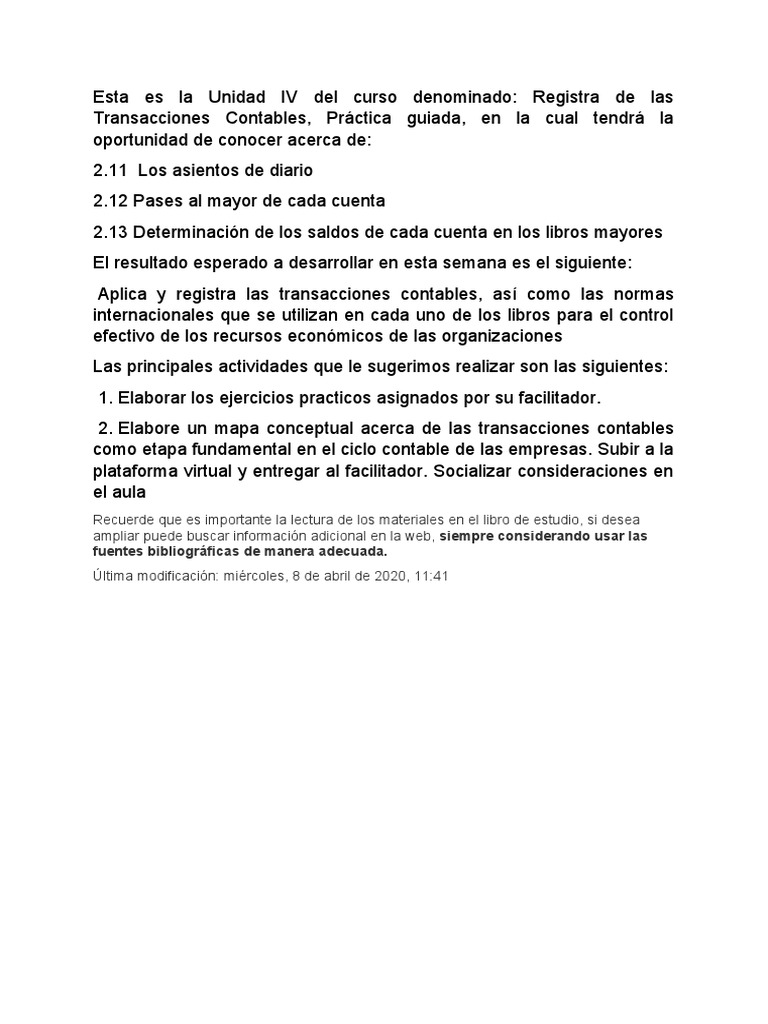 Tarea 4 de Contabilidad 1 | PDF