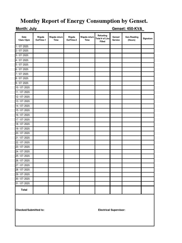 Generator Sheet.1-7-2020 | PDF