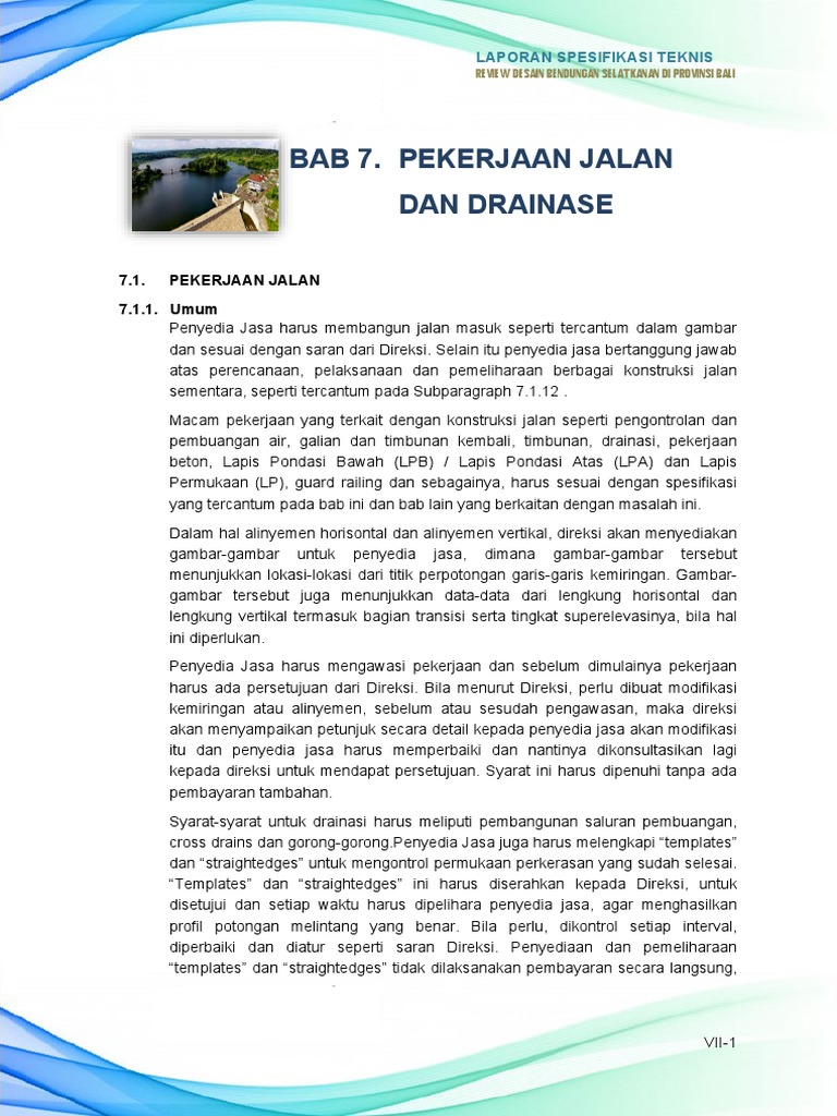Pekerjaan Jalan Dan Drainase | PDF