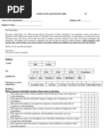 Survey Questionnaire - Job Performance | PDF | Performance Appraisal ...