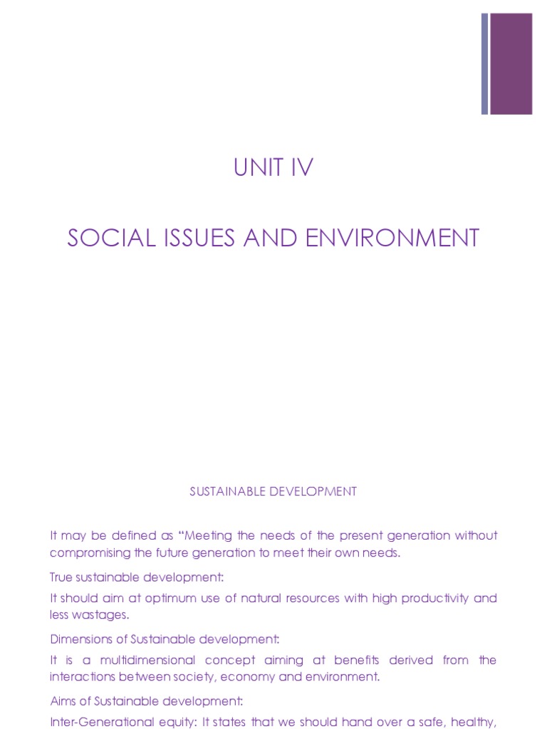 Unit 4 - Social Issues and Environment | PDF | Nuclear Reactor ...