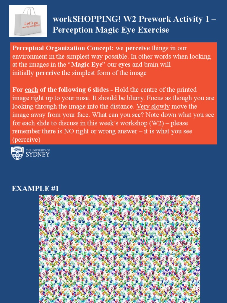 Prework Perception Magic Eye Exercise-2 | PDF | Self-Improvement