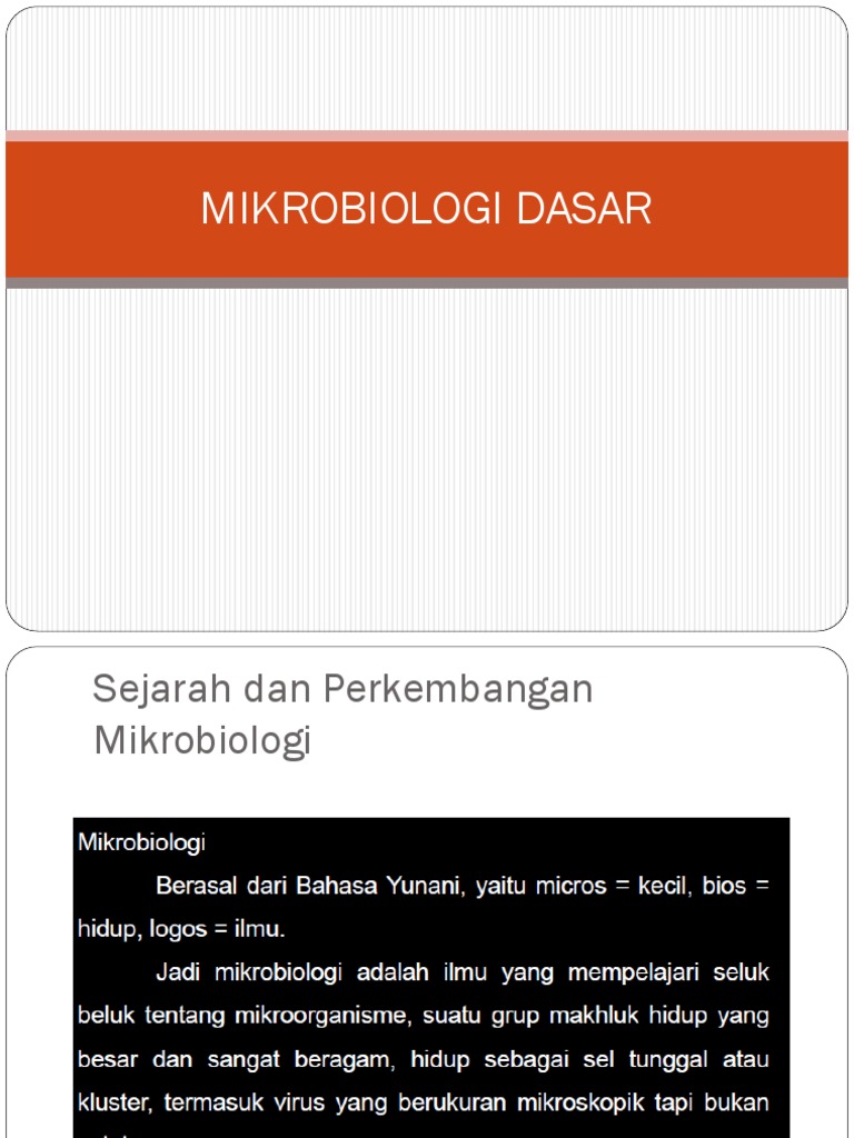 Mikrobiologi Dasar-1 | PDF | Sains & Matematika