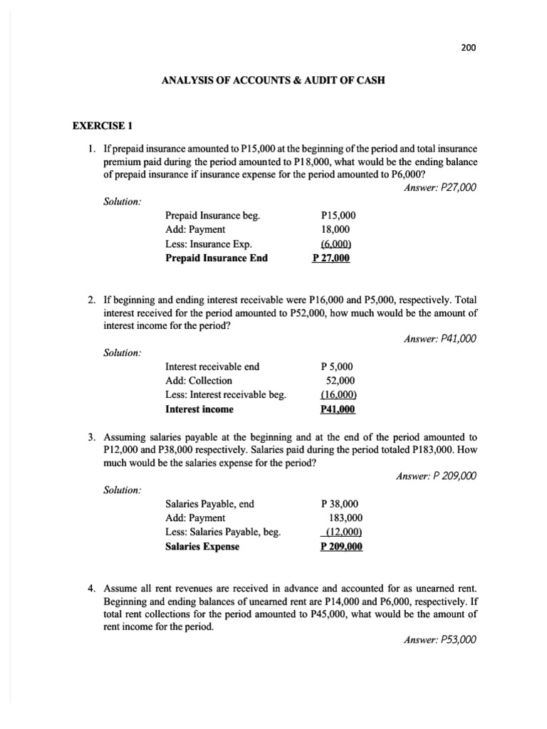 Audit Problem Quizzer AUDIT of CASH | PDF | Debits And Credits | Banks