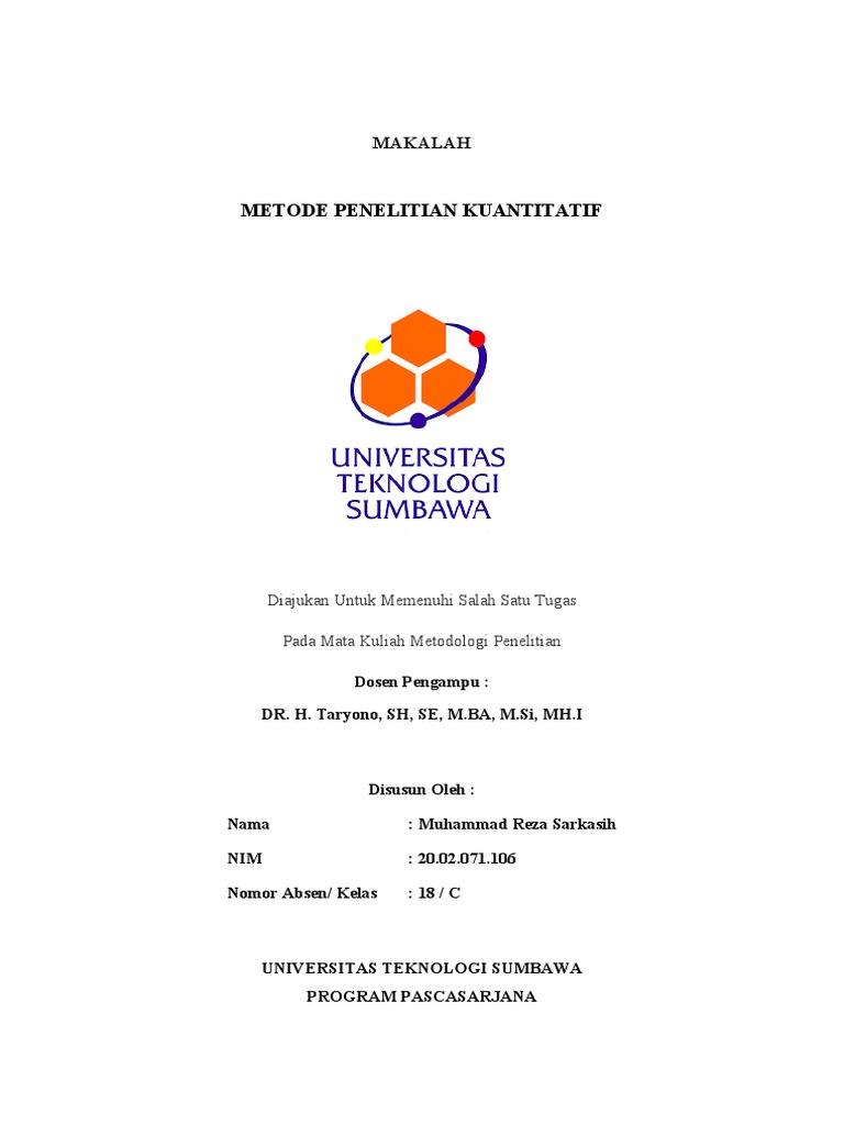 Makalah Metodologi Penelitian | PDF