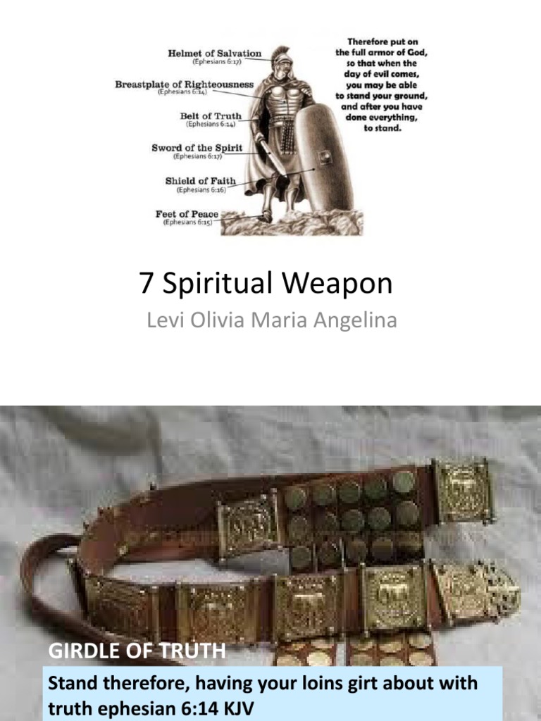 7 Spiritual Weapon: Levi Olivia Maria Angelina | PDF | Armor Of God ...
