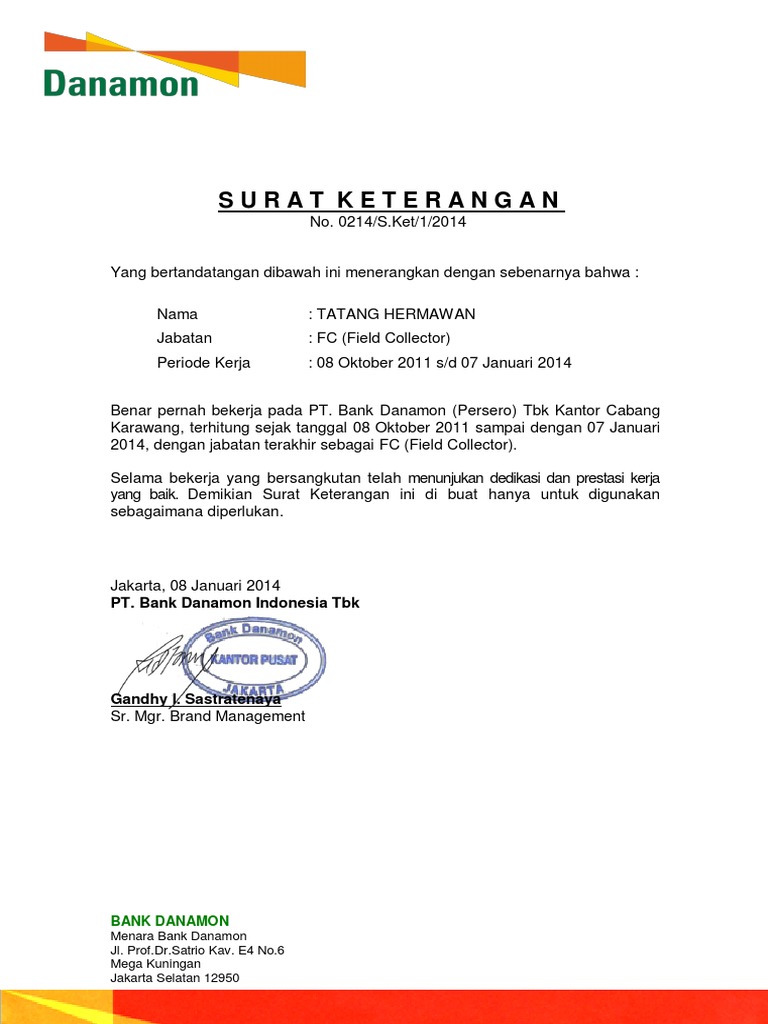Bank Danamon | PDF | Karier & Perkembangan