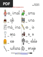 Ficha 4 - Reglas Ortográficas: R, RR (ARASAAC) | PDF