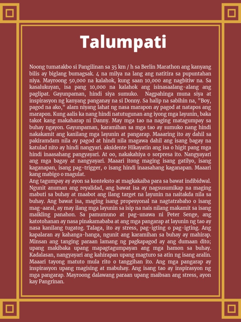 Talumpati | PDF