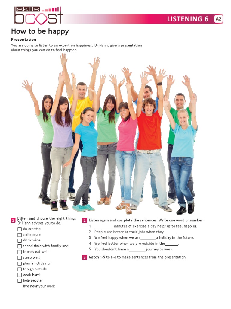 How To Be Happy: Listening 6 | PDF