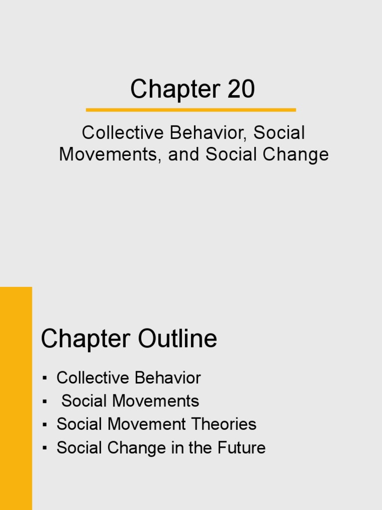 Collective Behavior, Social Movements, and Social Change | PDF | Social ...