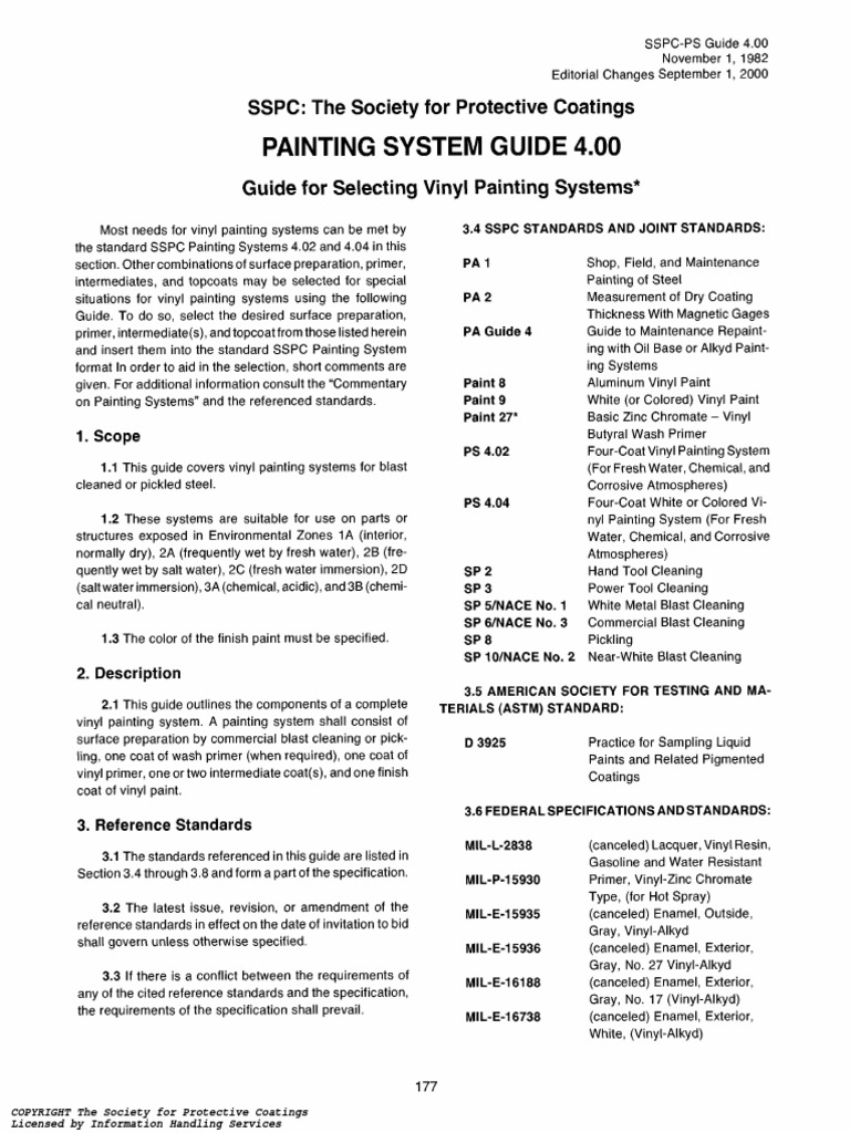 SSPC PS Guide 4.00 | PDF | Paint | Polyvinyl Chloride