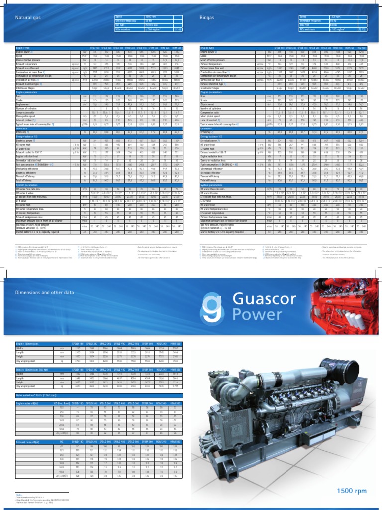Natural Gas Biogas: Engine Type Engine Type | PDF | Exhaust Gas | Engines