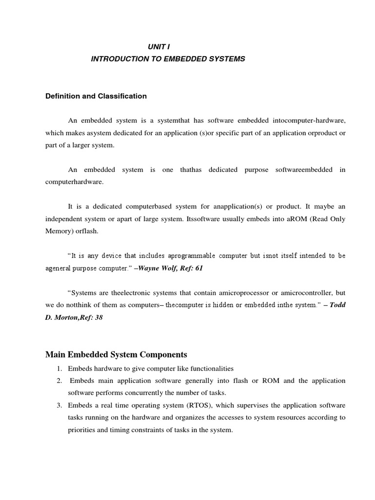 EE8691 Embedded Systems Notes | PDF | Field Programmable Gate Array ...