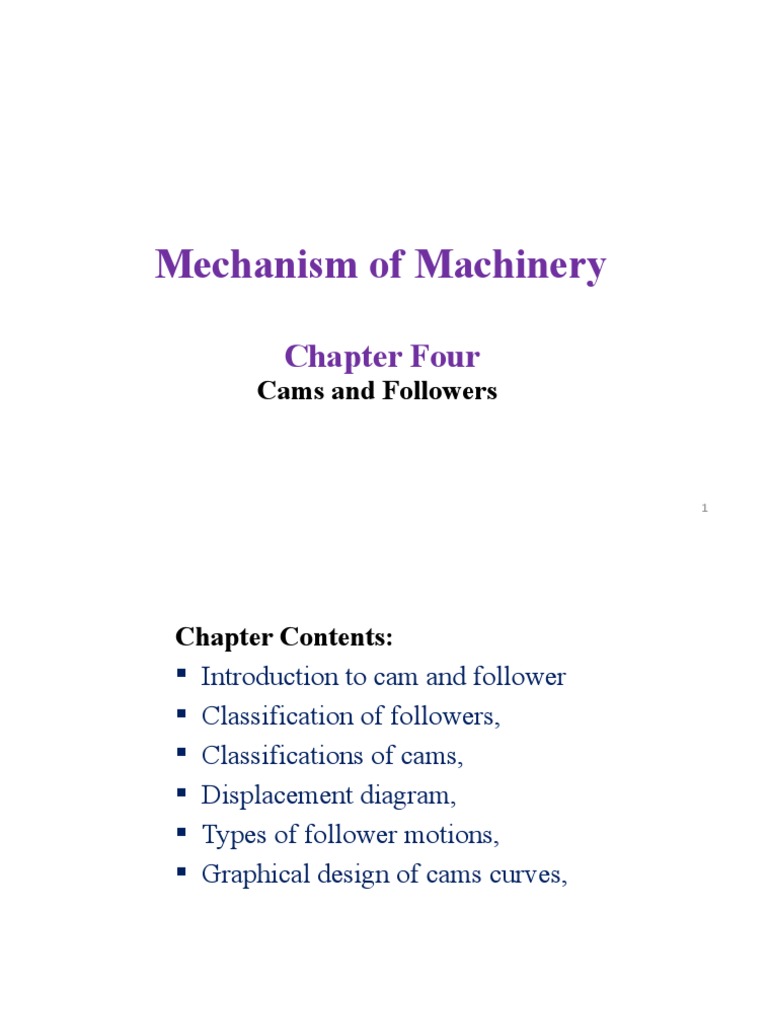 Chapter Four Mechanism | PDF | Acceleration | Machines