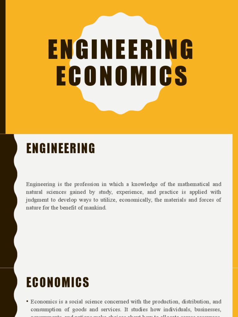 Introduction To Engineering Economics | PDF | Engineering Design ...