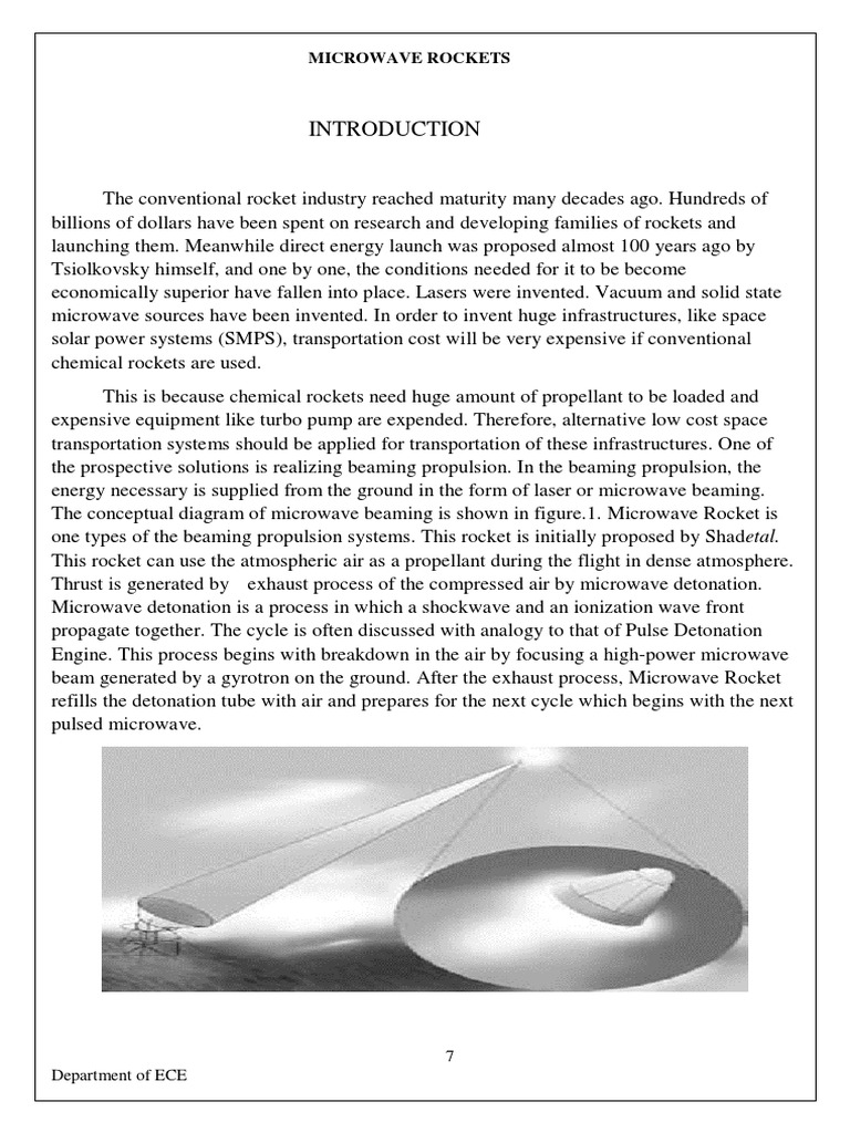Microwave Rockets Doc2 | PDF | Rocket | Spacecraft Propulsion