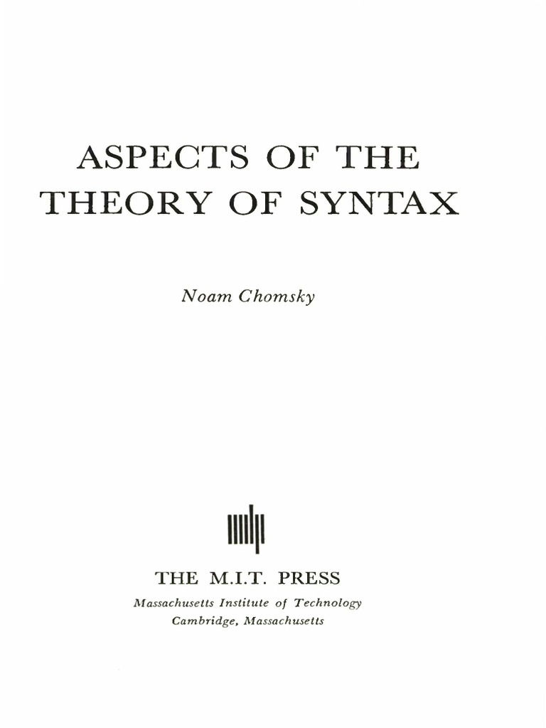Chomsky 1965 Selection For Anthro4 | PDF | Syntax | Linguistics