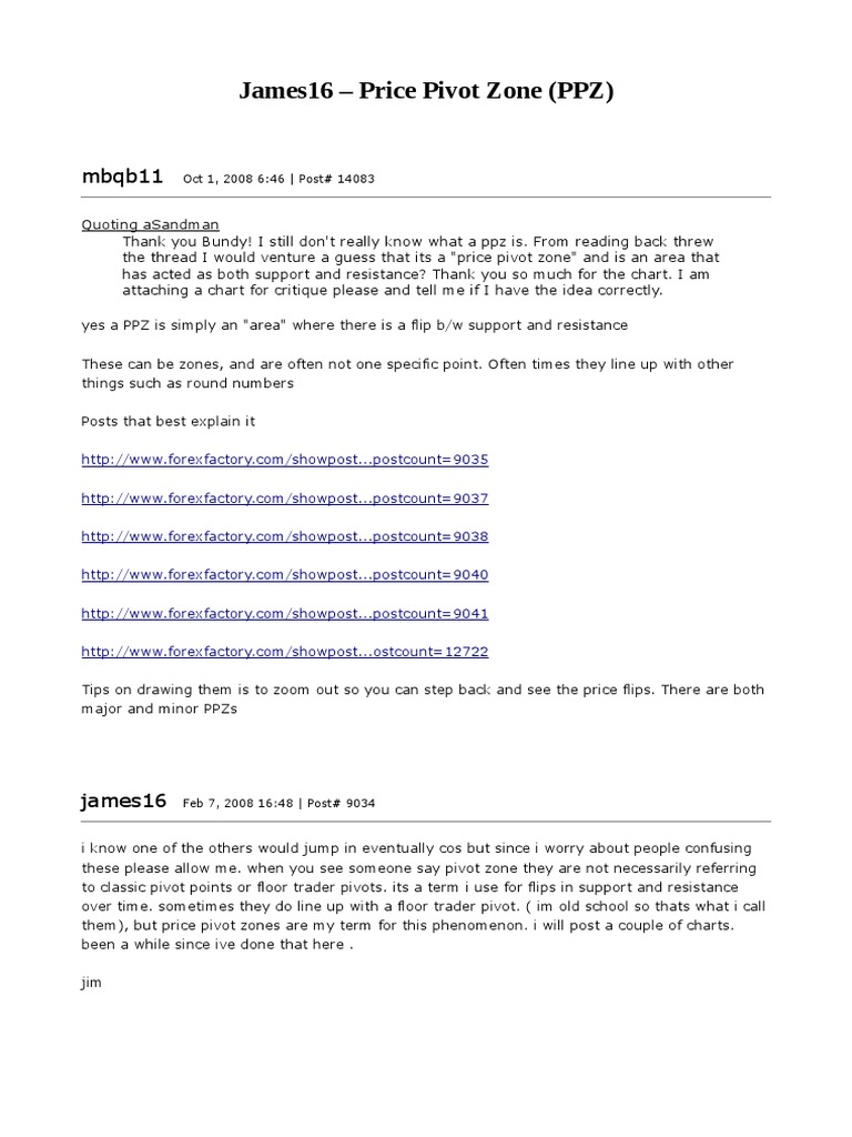 Understanding Price Pivot Zones (PPZ) | PDF | Day Trading | Business