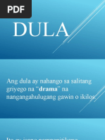 Week 9. 1. Dula Sangkap at Elemento NG Dula | PDF