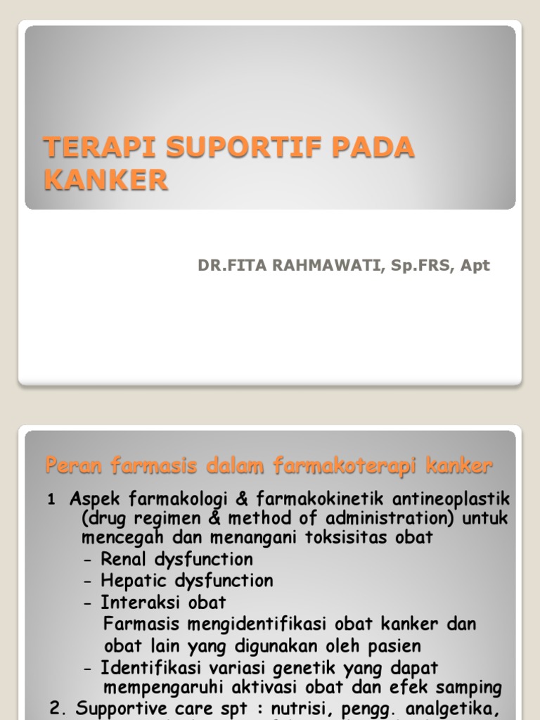 S1 Onkologi Supportive Care | PDF