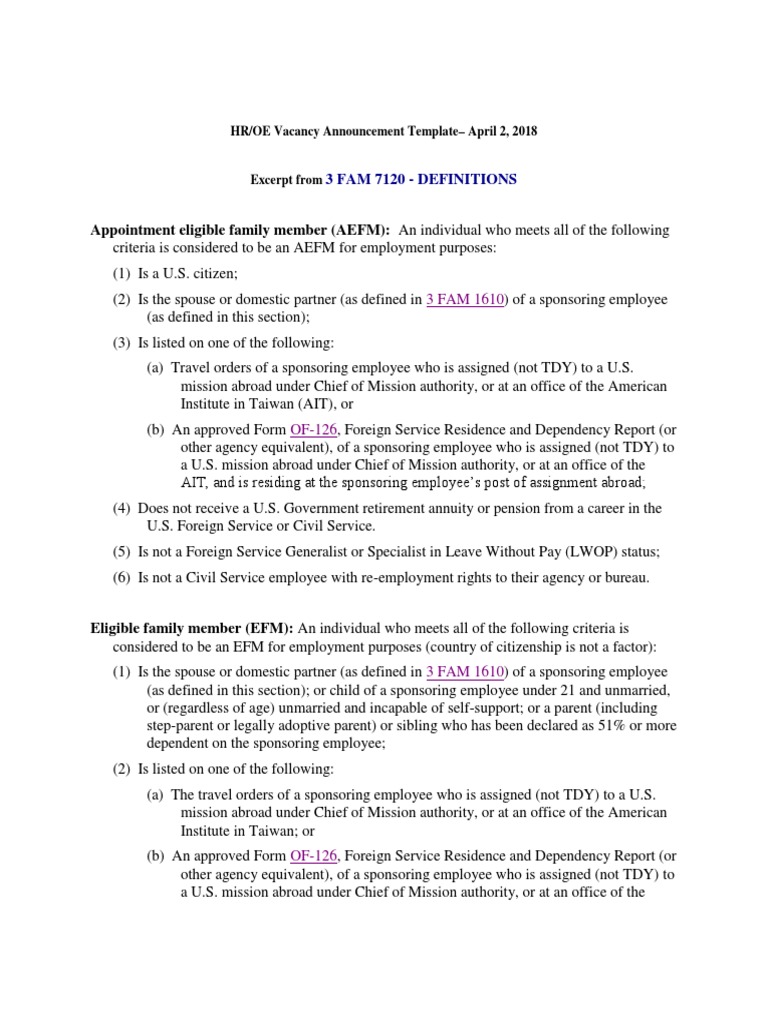 VA Definitions and Additional Employment Considerations | PDF | United ...